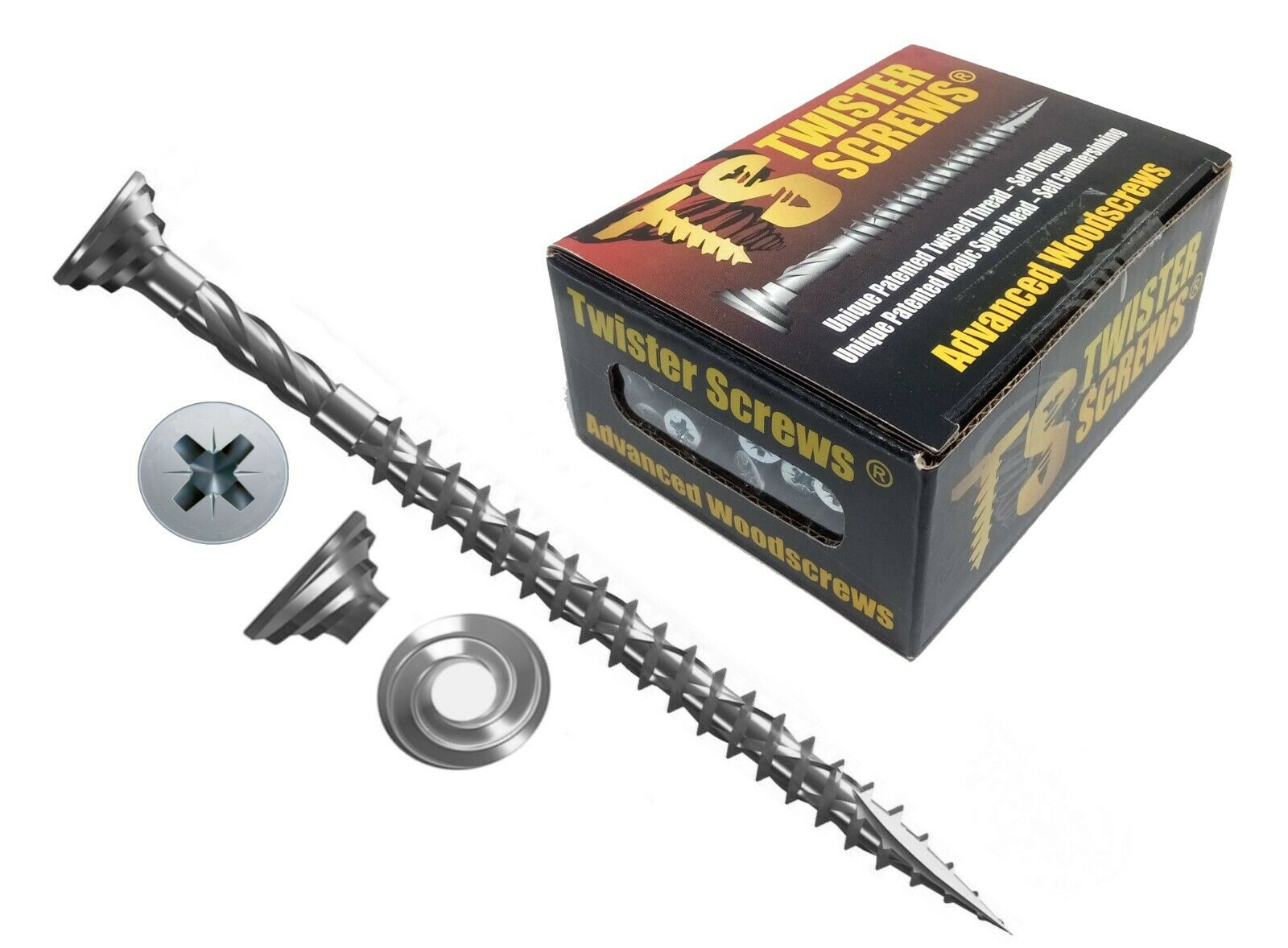 Twister Screws Premium Double-Threaded Wood Screws – timberfromtheoaks